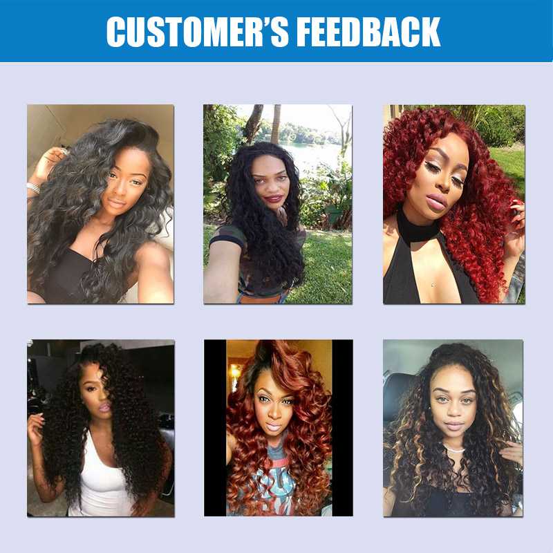 Cheap Brazilian human hair weave deep wave hair extensions-KBL Virgin Hair